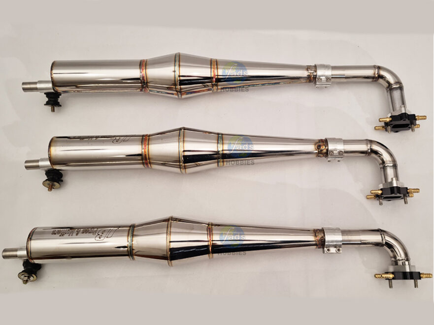 Tuned Pipe JB Stainless With Muffler - FADS Hobbies