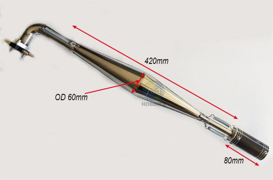 Tuned Pipe Stainless Steel, Quickdraw Style - FADS Hobbies